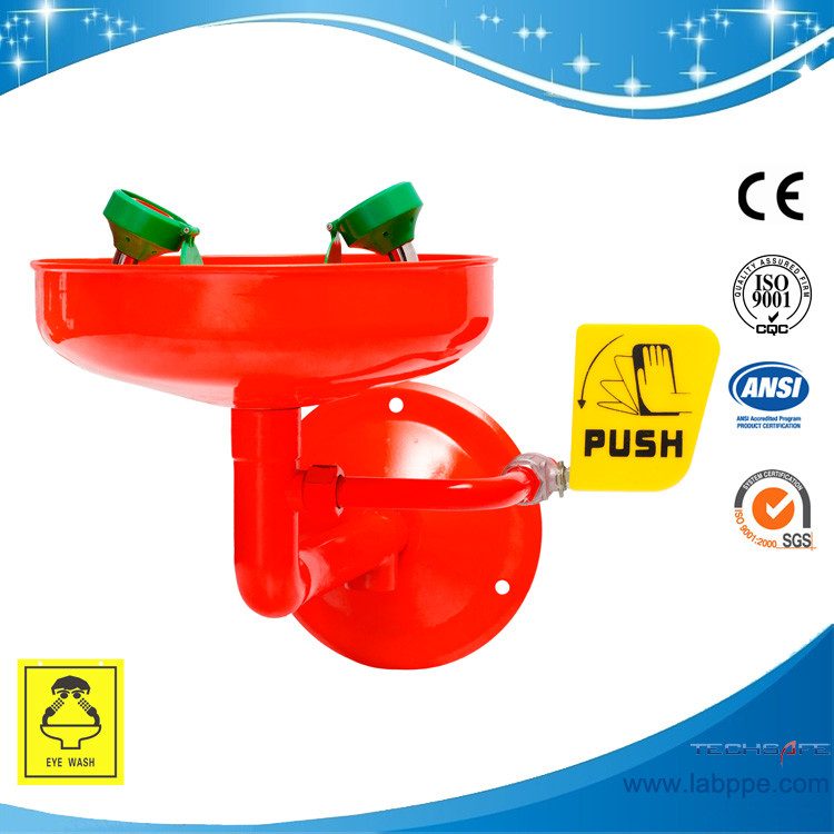 SH359DR-China best eye wash factory Wall mounted SUS304 safety eye wash ...